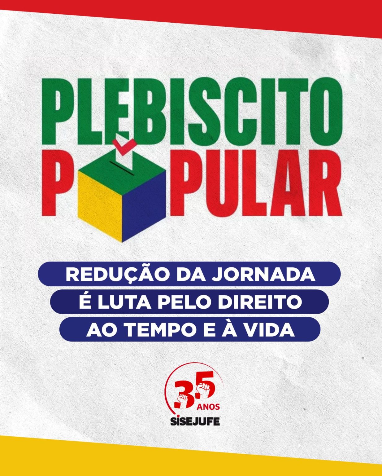 Plebiscito popular: redução da jornada é luta pelo direito ao tempo e à ...
